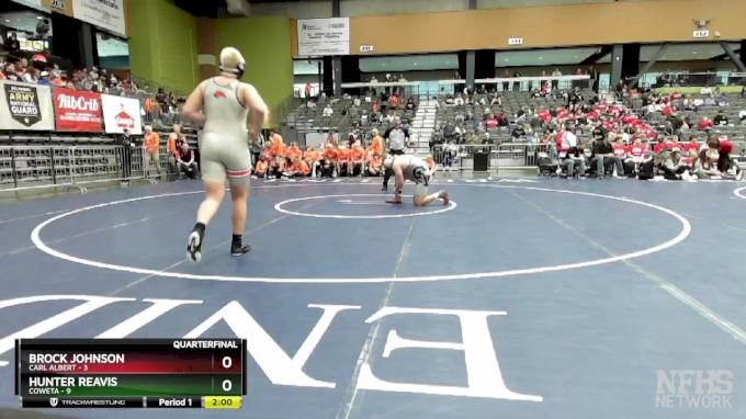 215 lbs Quarterfinals (8 Team) - Hunter Reavis, COWETA vs Brock Johnson ...