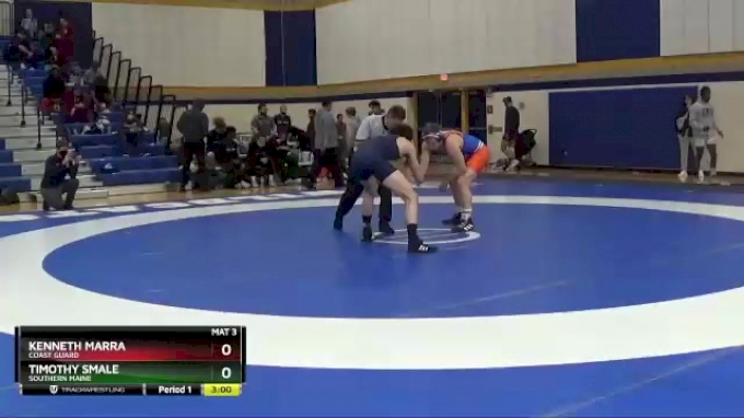 184 lbs Champ. Round 2 - Kenneth Marra, Coast Guard vs Timothy Smale ...