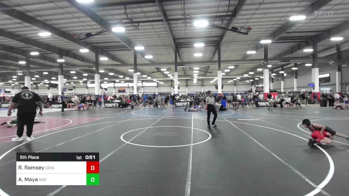 57 lbs 5th Place - Rylee Ramsey, Grindhouse WC vs Aden Maya, Way Out West