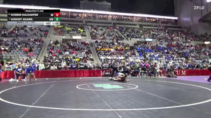 165 lbs Champ. Round 1 - Korbin Kalhaefer, Huntington North vs August Adams, Carroll (Fort Wayne)