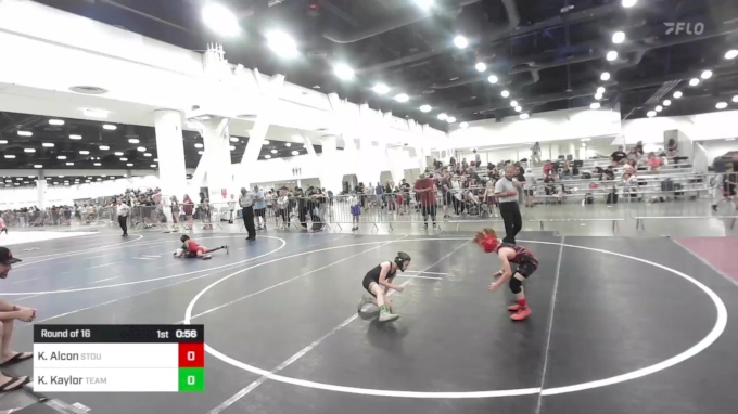 46 lbs Round Of 16 - Kiah Alcon, Stout Wr Acd vs Kashton Kaylor, Team Aggression