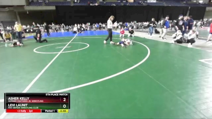 49 lbs 5th Place Match - Levi Launit, Mat Demon Wrestling Club vs Asher ...