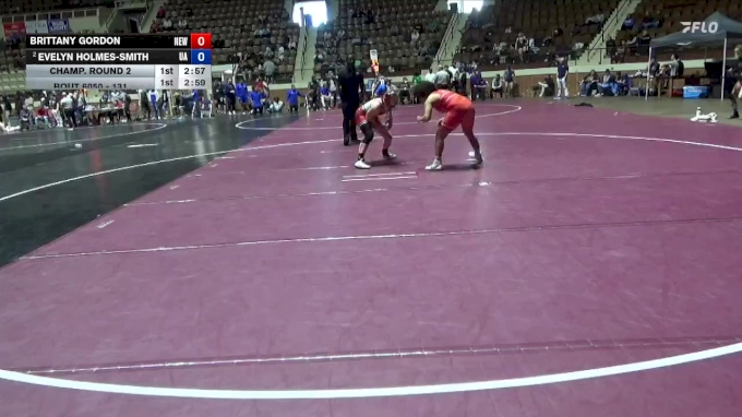 131 lbs Champ. Round 2 - Brittany Gordon, Newberry vs Evelyn Holmes ...