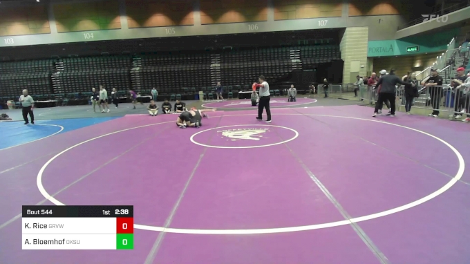 141 lbs Consi Of 4 - Kyle Rice, Grand View vs Andrew Bloemhof, Oklahoma ...