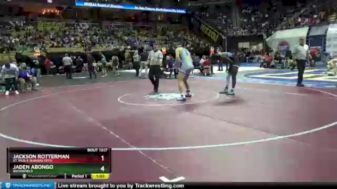 170 Class 1 lbs Semifinal - Jackson Rotterman, St. Pius X (Kansas City ...