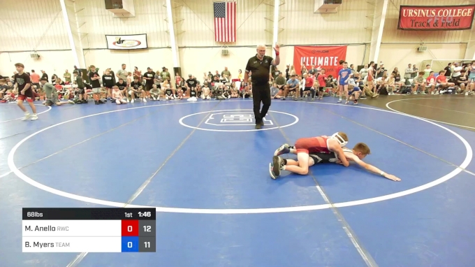 68 lbs Quarterfinal - Michael Anello, Ruthless WC MS vs Brody Myers ...