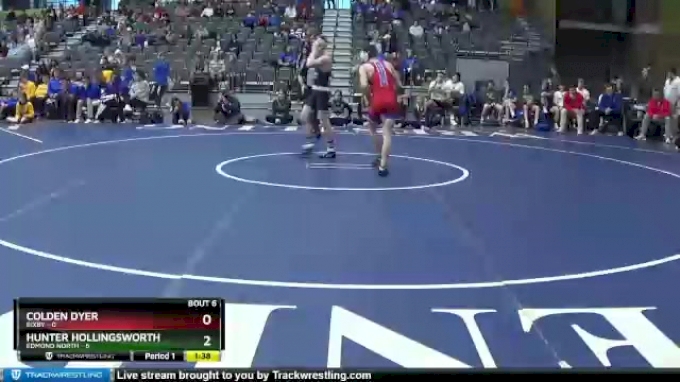 120 lbs Semifinals (8 Team) - Colden Dyer, Bixby vs Hunter ...