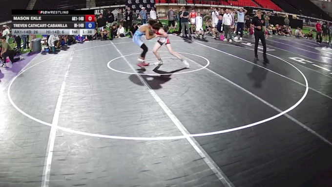 120 lbs Mason Ekle, Alaska 1 14U Boys vs Treven Cathcart-Cabanilla ...