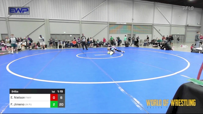 84 lbs Rr Rnd 1 - Elias Nielson, Funky Singlets 12u Team Red vs ...