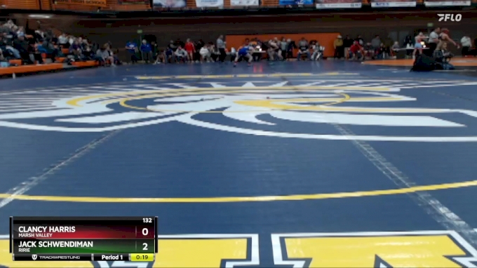 132 lbs Cons. Round 5 - Clancy Harris, Marsh Valley vs Jack Schwendiman ...