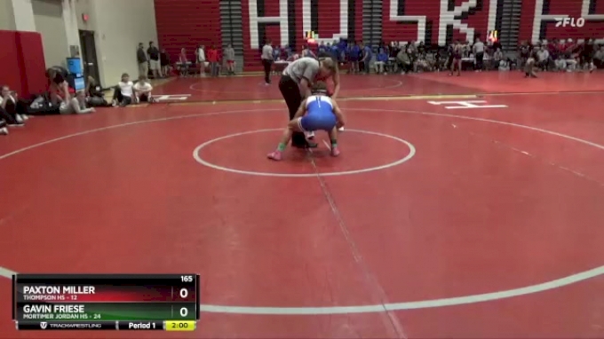165 lbs Semis & Wb (16 Team) - Paxton Miller, Thompson HS vs Gavin ...