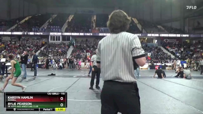 115 lbs Quarterfinal - Rylie Pearson, De Soto Kids Wrestling Club vs ...