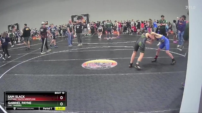 107 lbs Quarterfinal - Sam Slack, Eastside Youth Wrestling vs Gabriel ...