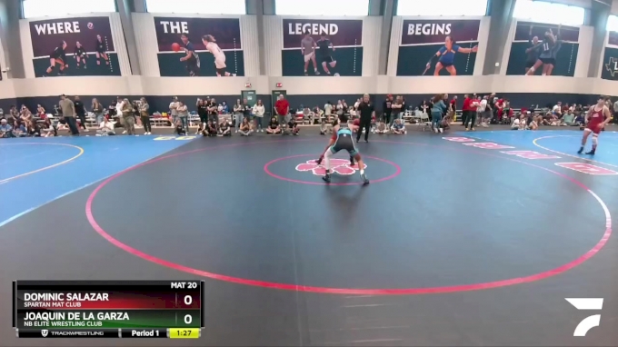 120 lbs Champ. Round 1 - Dominic Salazar, Spartan Mat Club vs Joaquin ...