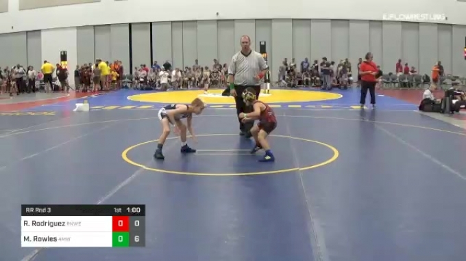 56 lbs Rr Rnd 3 - Ryan Rodriguez, Rednose Wrestling School Es vs ...