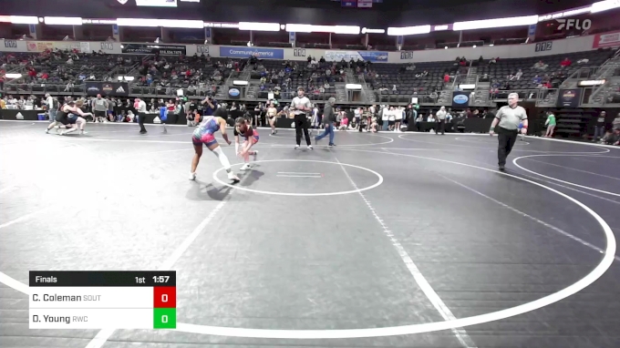 109 lbs Final - Chevy Coleman, Southern Slammers vs Deyton Young, Rayne ...