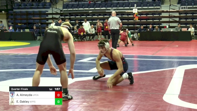 133 lbs Quarterfinal - Alex Almeyda, Univ Of Pennsylvania vs Ethan ...