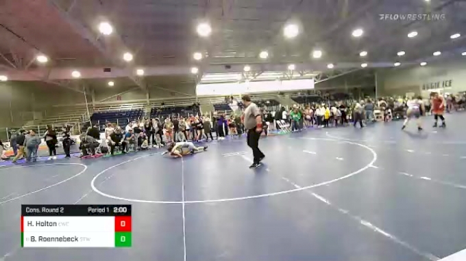 130 lbs Cons. Round 2 - Brylee Roennebeck, Syracuse Titans Wrestling vs ...