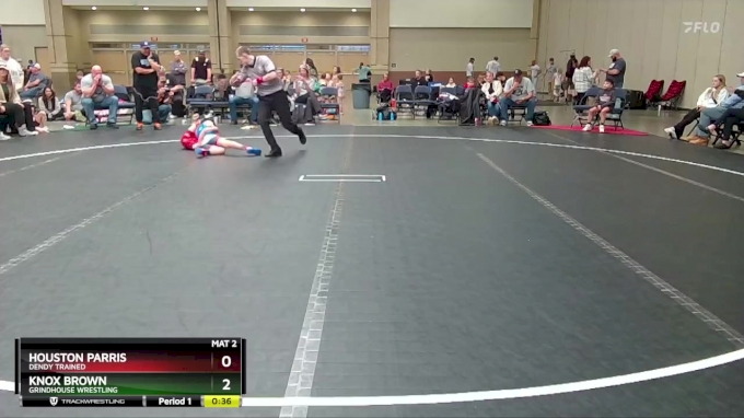68 lbs Cons. Semi - Knox Brown, Grindhouse Wrestling vs Houston Parris ...