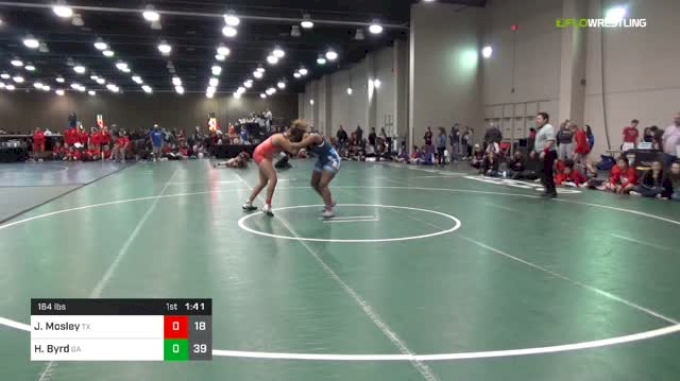 164 lbs Consi Of 8 #2 - Jada Mosley, Texas Blue vs Heaven Byrd, Georgia