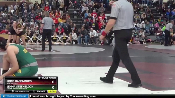 165-169 lbs 1st Place Match - Jorie Hanenburg, North Scott vs Jenna ...