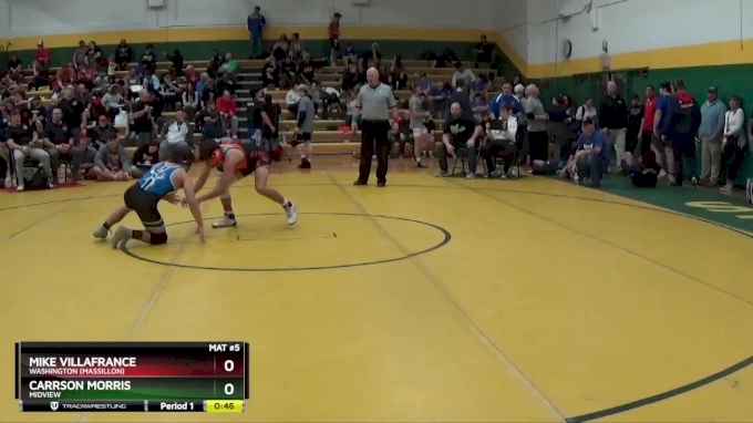 120 lbs Cons. Round 3 - Mike Villafrance, Washington (Massillon) vs ...