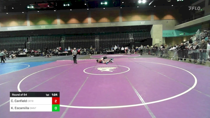 190 lbs Round Of 64 - Caleb Canfield, Crater vs Kyle Escamilla, Damonte ...