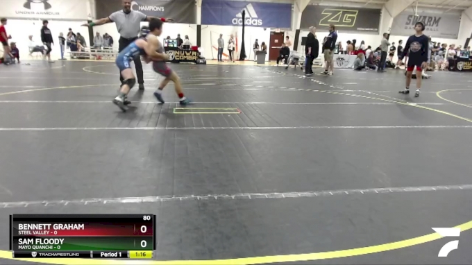 80 lbs Round 4 (6 Team) - Bennett Graham, Steel Valley vs Sam Floody ...