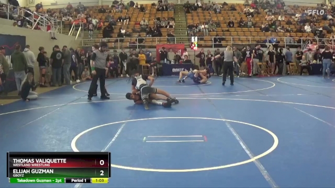 122 lbs Cons. Round 3 - Elijah Guzman, Gboyz vs Thomas Valiquette ...