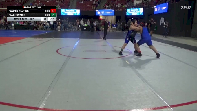127 lbs Cons. Semi - Jadyn Flores, Powell Wrestling Club vs Jack Werk ...