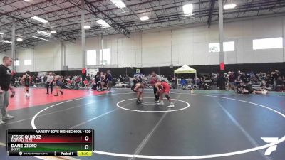 120 lbs Semifinal - Dane Zisko, OCRTC vs Jesse Quiroz, Eastvale Elite