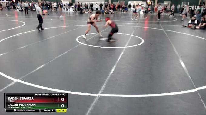 132 lbs Champ. Round 1 - Jacob Workman, Silver Lake Wrestling vs Kaden ...