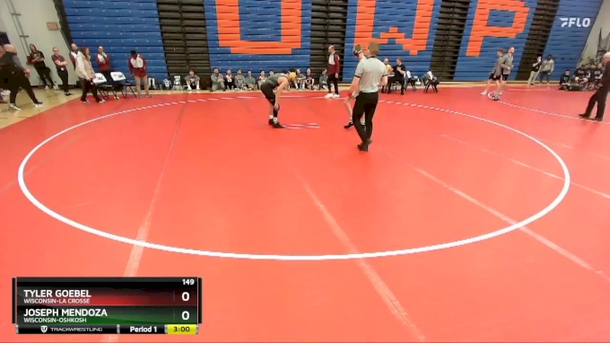 149 lbs Champ. Round 1 - Tyler Goebel, Wisconsin-La Crosse vs Joseph ...