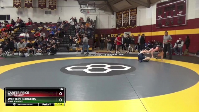 132 lbs Cons. Round 3 - Carter Price, Point Pleasant vs Weston Borgers ...