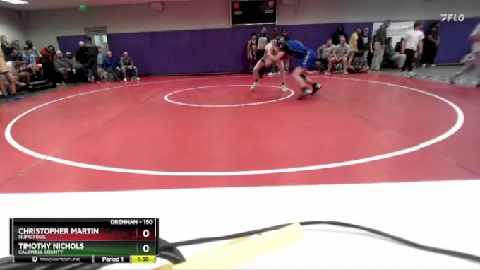 150 lbs Champ. Round 2 - Christopher Martin, Hume Fogg vs Timothy ...