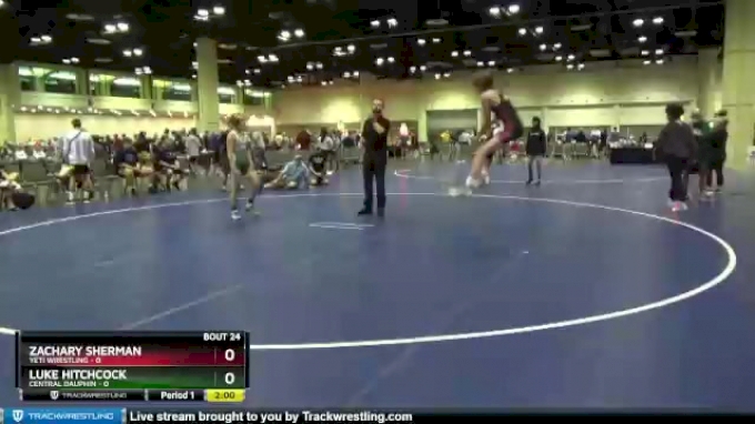 106 lbs Semis & Wb (16 Team) - Zachary Sherman, Yeti Wrestling vs Luke ...
