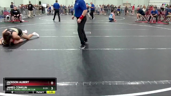 150 lbs Cons. Round 4 - Jackson Albert, Grit vs James Conklin, Bitetto ...