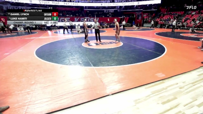 3A 165 lbs Champ. Round 1 - Daniel Lynch, Chicago (Mt. Carmel) vs Luke ...