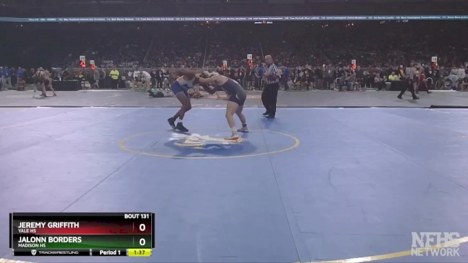 D3-157 lbs Quarterfinal - Jalonn Borders, Madison HS vs Jeremy Griffith ...