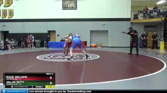187 lbs Quarterfinals (8 Team) - Kalel Williams, Michigan Red vs Dillon ...