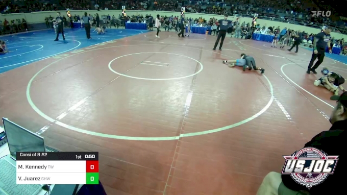 65 lbs Consi Of 8 #2 - Marley Kennedy, Tuttle Wrestling vs Valentina ...