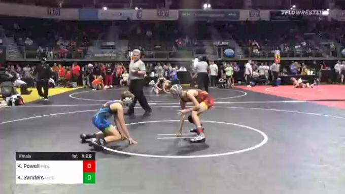 104 lbs Final - Kaiden Powell, Paola Wrestling Club vs Keith Sanders ...