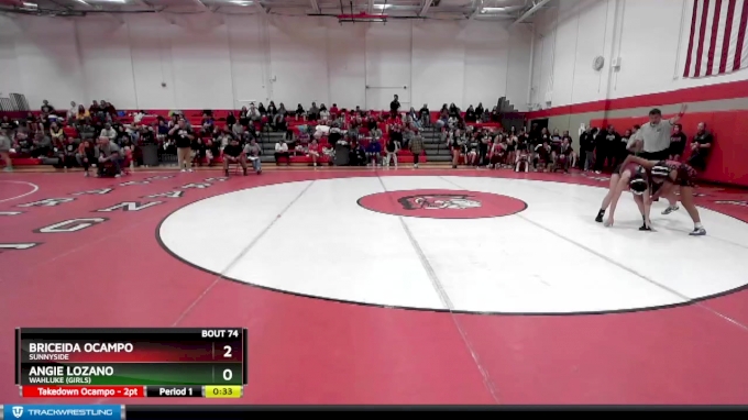 115 lbs Cons. Round 1 - Angie Lozano, Wahluke (Girls) vs Briceida ...