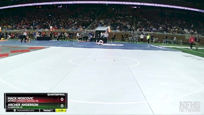 D1-120 lbs Quarterfinal - Archer Anderson, Clarkston HS vs Mack ...