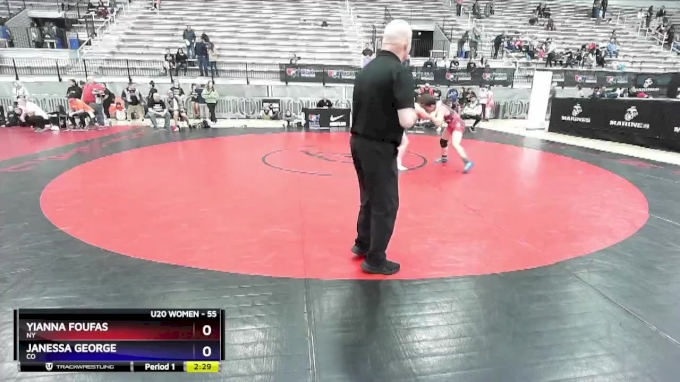 55 lbs Cons. Semi - Yianna Foufas, NY vs Janessa George, CO