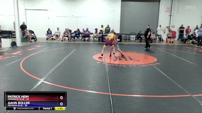 92 lbs Round 3 (8 Team) - Patrick Heim, Minnesota Blue vs Gavin Boller ...