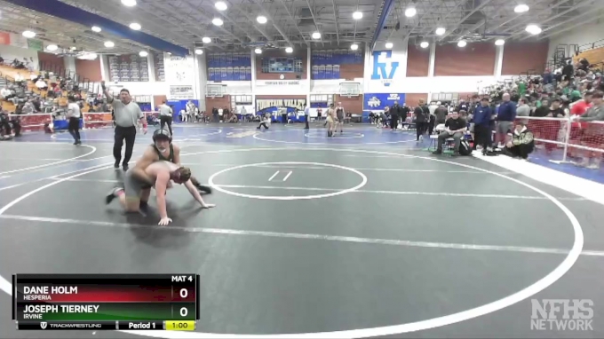 195 lbs Cons. Round 4 - Dane Holm, Hesperia vs Joseph Tierney, Irvine