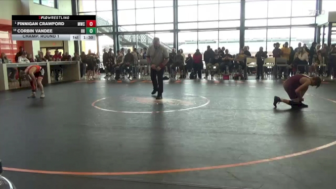 120 lbs Champ. Round 1 - Finnigan Crawford, Mustang Wrestling Club vs ...
