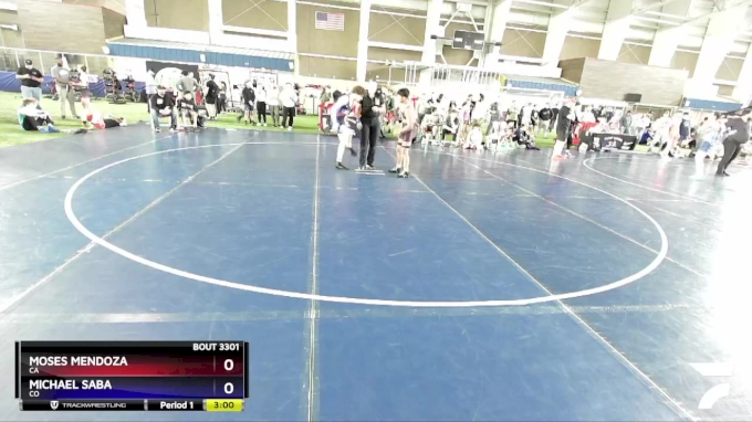 132 lbs Cons. Round 5 - Moses Mendoza, CA vs Michael Saba, CO