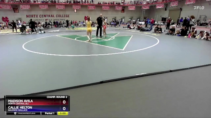103 lbs Champ. Round 2 - Madison Avila, North Central (IL) vs Callie ...